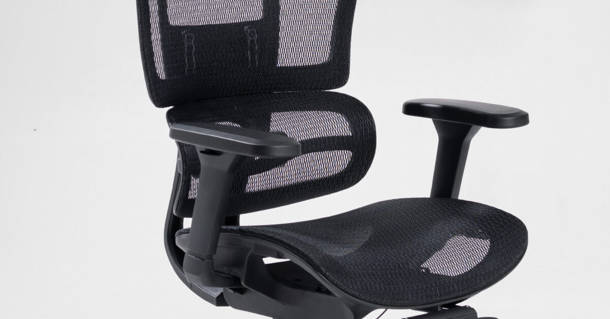 Ergonomiczny fotel Paradox Ergo One Black Mesh z pełną regulacją ...
