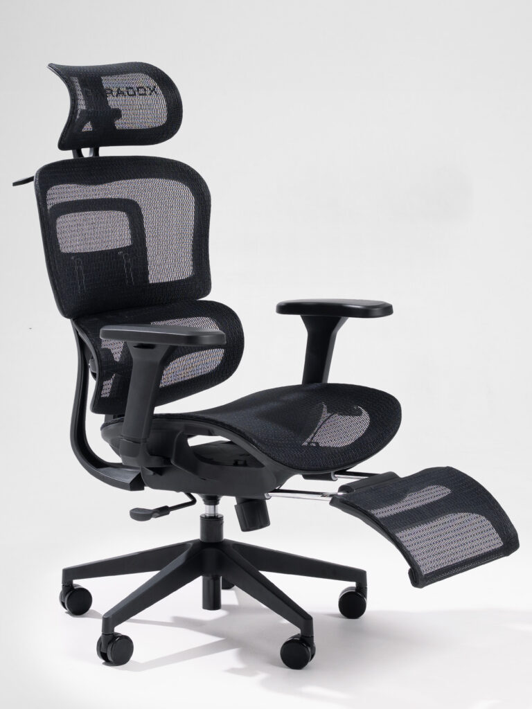 Ergonomiczny fotel Paradox Ergo One Black Mesh z pełną regulacją ...