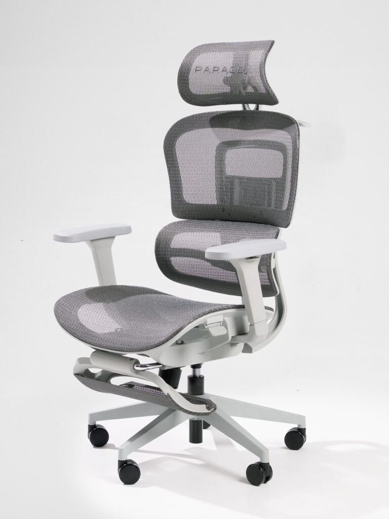 Ergonomiczny fotel Paradox Ergo One Grey Mesh z pełną regulacją – Paradox24